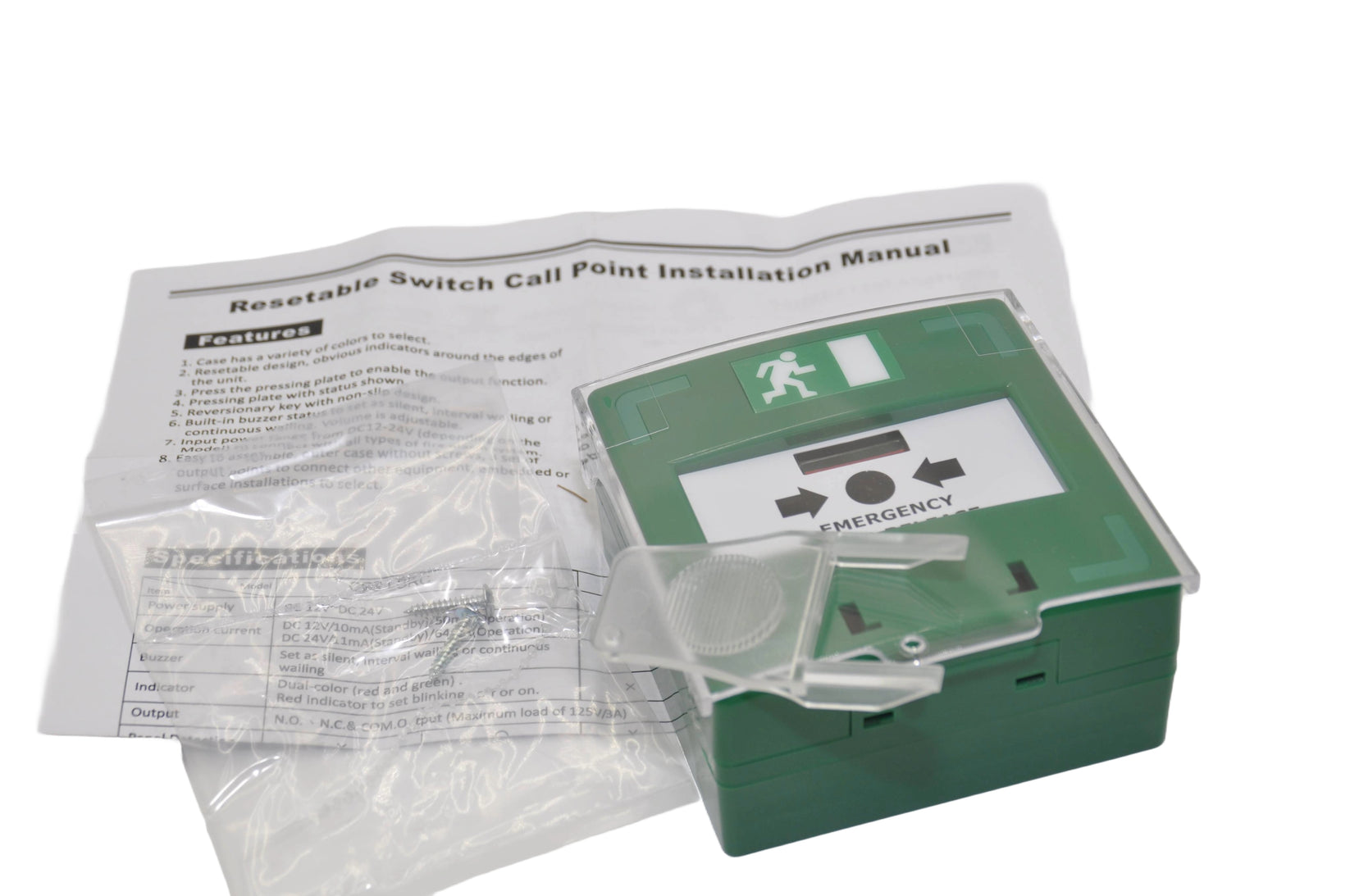 Green Break Glass – Automagic Doors Ltd