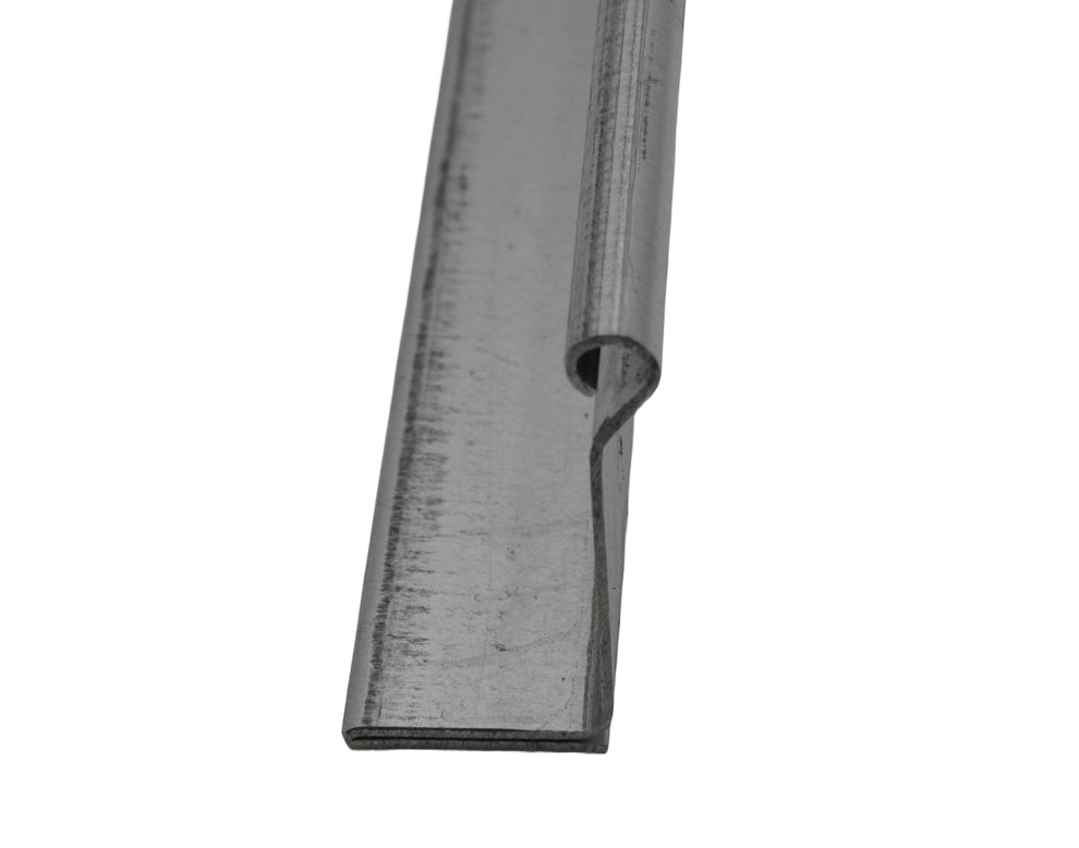 'L' Section Galvanised Steel Bottom Rail for 76mm Scrolled Lath Roller ...